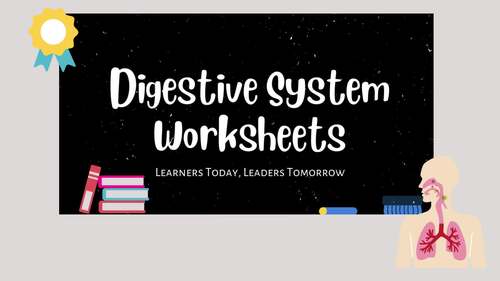 Digestive system: Interactive, Engaging Worksheets and Activities with ...