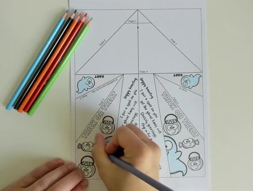 Halloween Paper Airplane DART Design Templates Craft Activity | TPT