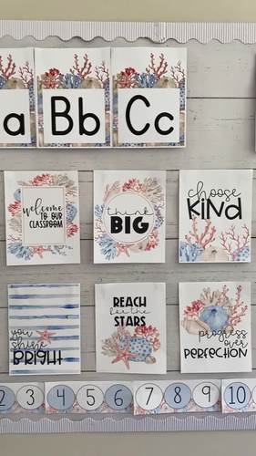 Ocean Theme Classroom Decor Bundle by Modern Classroom Resources