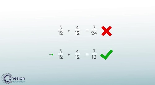 Find a Common Denominator to Add or Subtract Fractions by Cohesion ...