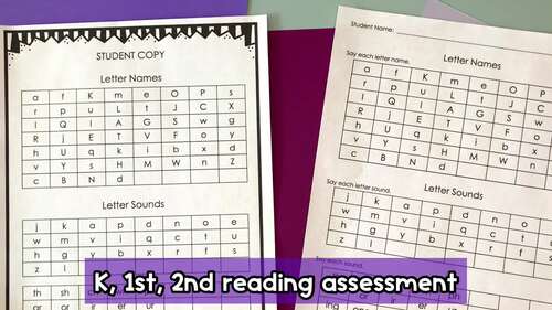 Reading Assessment for Progress Monitoring in K, 1st & 2nd grade