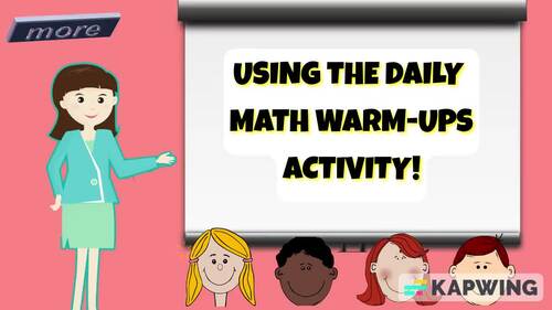 4th Grade Daily Math Warm Up Activity Morning Work March Spring Bell ...