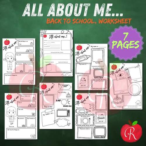 All about me. Worksheet. Classroom Icebreaker Activity - 7 Pag | Back ...