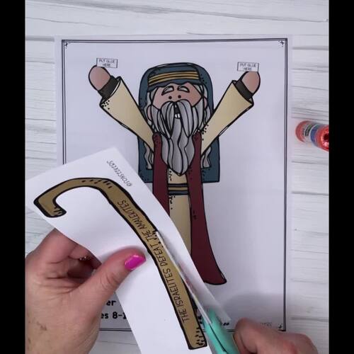 Moses Raises His Hands Bible Craft | Israelites Defeat the Amalekites ...