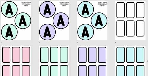 $1 Deal! Winter Editable Friendship Bracelet Beads Template - Classroom ...