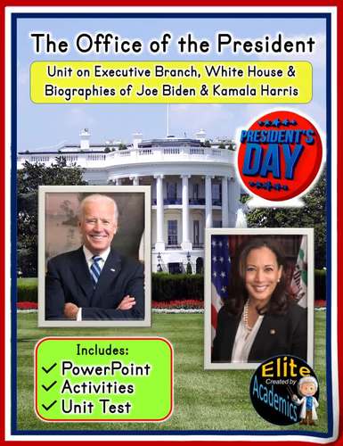 All About the Office of the President Unit with PowerPoint, Activities ...