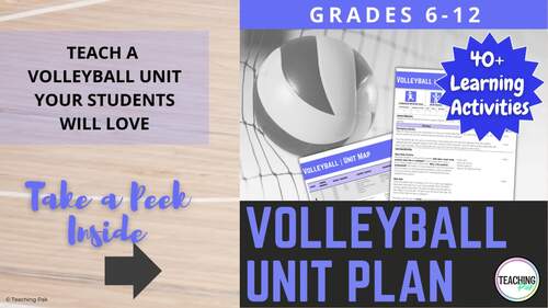 Physical Education Volleyball Unit and Lesson Plans | Grades 6 - 12