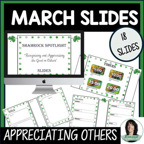 March Shamrock SEL Slides: Appreciate Goodness in Others | Classroom Decor