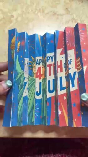 4th of July Agamograph Coloring Pages | Patriotic Independence Day Craft