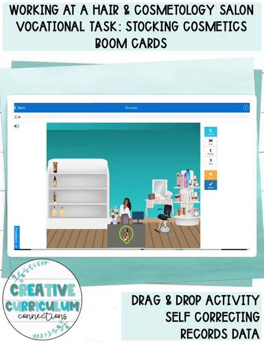 Vocation Task Working The Hair Salon Stocking Cosmetics Boom Cards