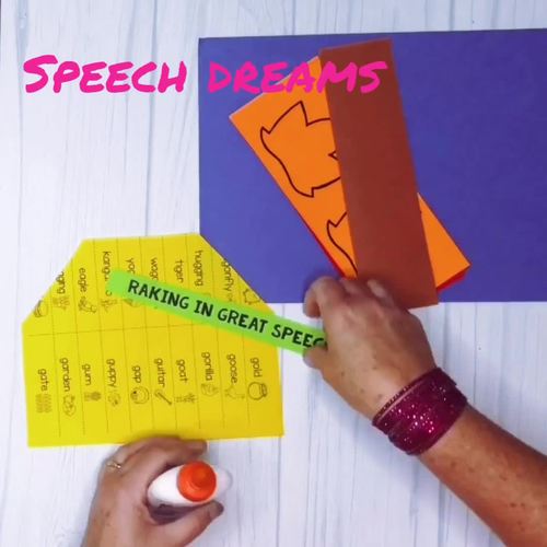 Fall Rake Speech Craft for Upper Elementary and fine motor skills