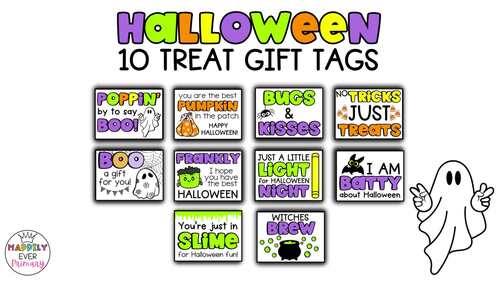 Halloween Gift Tags for Student Gifts or Teacher Appreciation | TPT