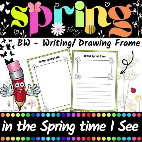 spring writing crafts | spring door decorations | spring break writing