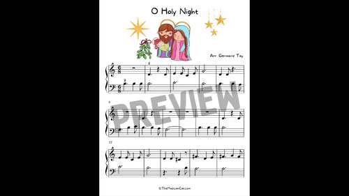 O Holy Night Piano Recital Sheet Music - Christmas Score by The ...