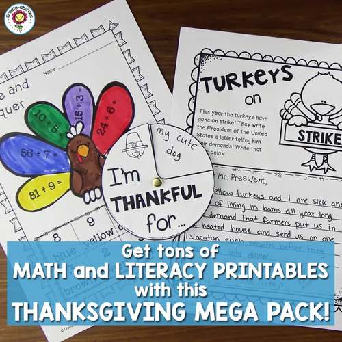 Thanksgiving MEGA Pack 3rd-5th by Create-Abilities | TpT