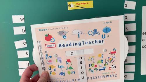 PRINTABLE PHONICS LEARN TO READ PHONICS BOARD; Visual and Kinesthetic