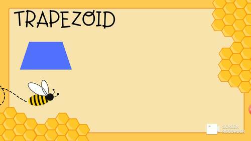 Geometry 2d Shapes Math Baby Bee PowerPoint lesson animated for 1st,2nd