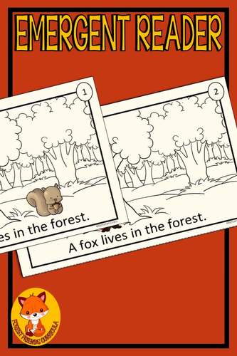 EMERGENT READER Forest Animals High Frequency Words Reading Skills