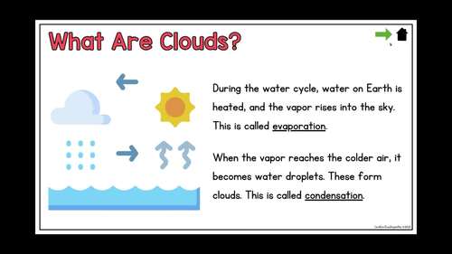 Cloud Science Unit with Digital Slideshow and Printable Activities