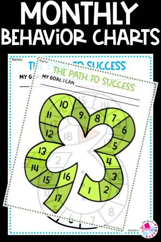 FALL WINTER Classroom Behavior Management Incentive Charts Goal Setting ...