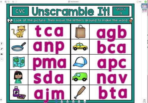 Digital CVC Word Activities - Preloaded Google Slides™ and Seesaw™