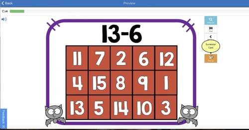 Halloween Subtraction Math Facts Boom Cards™ | TPT