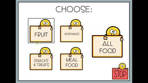 Adapted Book Core Vocabulary Words I See a - FOOD AAC activity by ABA ...