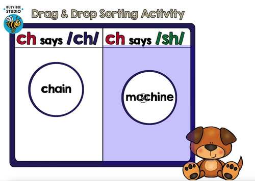 CH DIGRAPH BOOM CARDS SORT SPELLING PATTERNS CHOICE ACTIVITIES CH AS CH ...