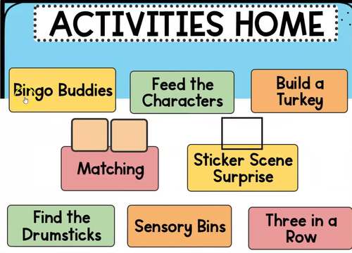 Any Sound Articulation |Thanksgiving| 8 Open-Ended Activities (Boom Cards™)