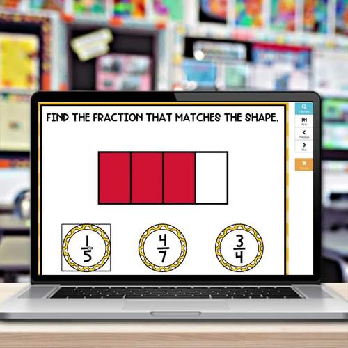 Identifying Fractions Using Visual Models - Representing Fractions Boom ...