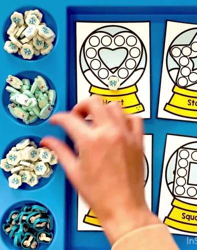 Winter Task Cards Shapes and Colors Preschool Activities by Preschool ...