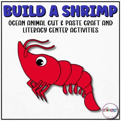 Build a Shrimp Craft & Writing Activity | Ocean Animal Unit | Cut ...