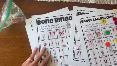 Elementary Bingo Bundle – Fitness, Muscles, Bones, & Nutrition Bingo