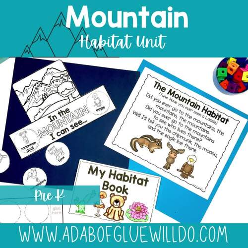 Mountain Animals: Mountains Habitat Unit: Preschool & Pre K Science ...