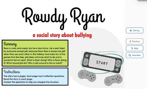 Social Story: Bullying in School + Reflection Questions for Empathy ...