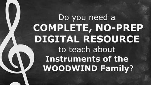 Musical Instrument Families | WOODWIND Family - Distance Learning or ...