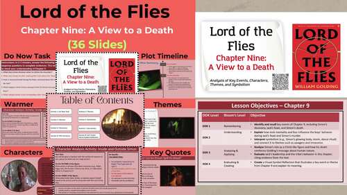 Lord of the Flies Chapter 9 PowerPoint (PPT) Summary and Analysis