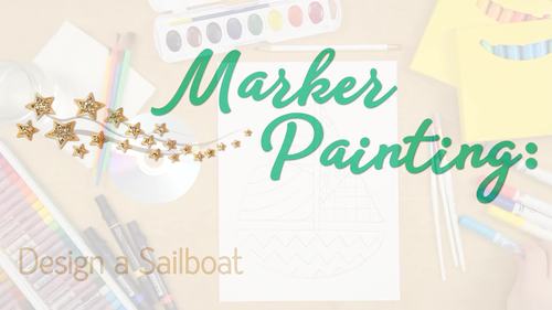 Summer Art Activity: Sailboat Art Project, Easy Art Sub Plans & Roll A ...