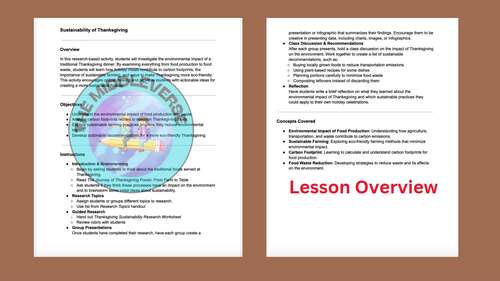 The Sustainability of Thanksgiving Research Activity by The MiddleVerse