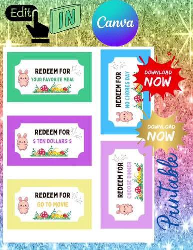 Easter Reward Coupons Printable Classroom Rewards for Kids Easter Egg ...