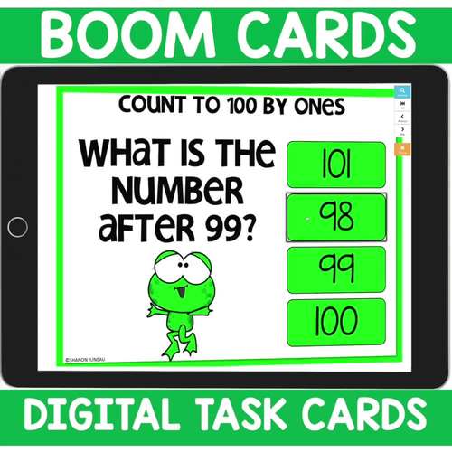 Counting to 100 by Ones using Boom Cards K.CC.A.1 | Digital Learning