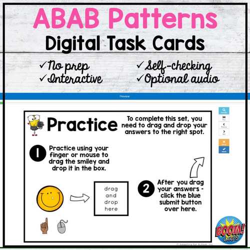 ABAB Patterns Boom Cards BUNDLE by Adapting for Autism | TpT
