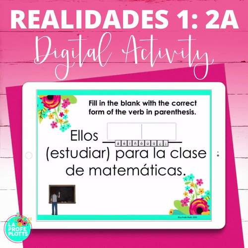 Realidades Auténtico 1 Capítulo 2A BOOM CARDS | Digital Task Cards