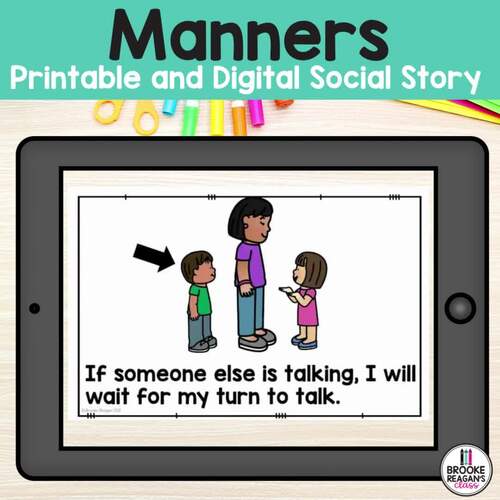 Social Story: Manners by Brooke Reagan | TPT