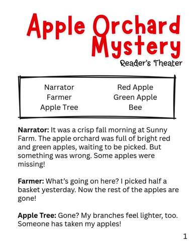 Fall Reader’s Theatre | SEL Holiday Dramatic Play Scripts & Activities ...