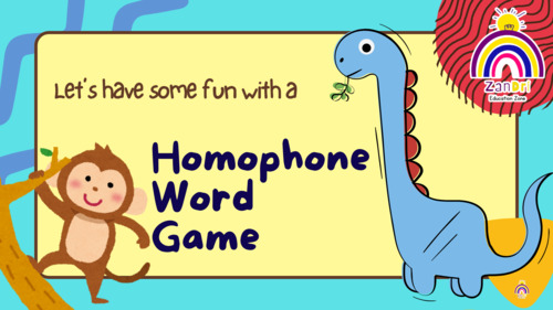 Homophones Game (Video Version) by ZanDri Education Zone | TPT