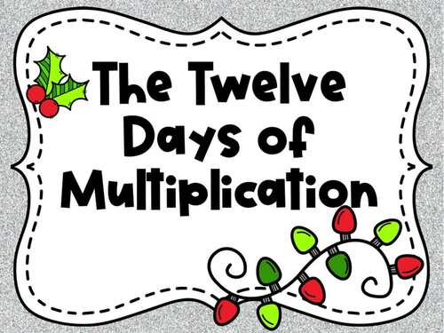 Christmas Multiplication - Multiplication Facts and Word Problems