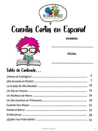 Short Spanish Stories with Worksheets! Book 2 (Spanish Comprehension ...