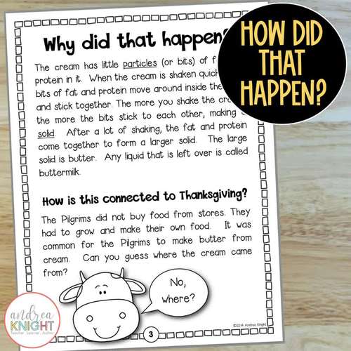 Thanksgiving Science Lessons - 5 Science Experiments for November ...