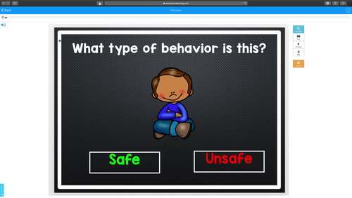 Safe and Unsafe Behavior activity-Boom Cards by Mrs Moes Modifications